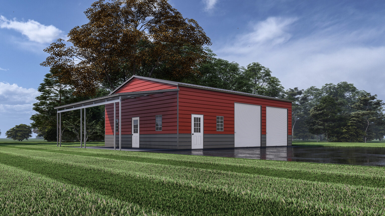 Ruby 30’x40’x12’ - Grand Slam Buildings - Your Metal Building Super Center Online!